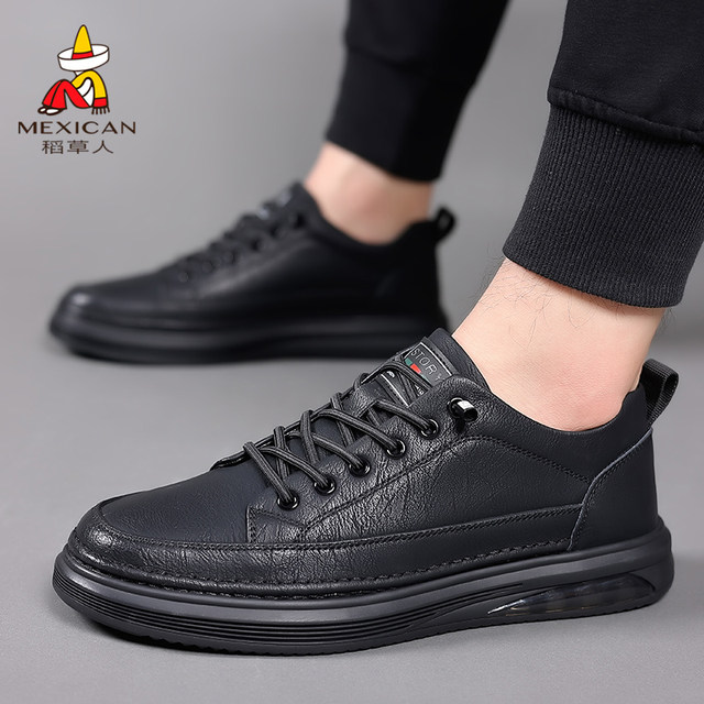 Scarecrow 2024 new men's shoes versatile casual men's leather shoes ...