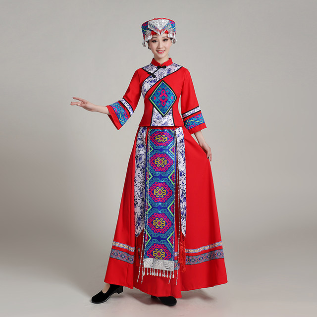 Tujia Yao ethnic minority clothing adult long style Hunan Miao clothing ...