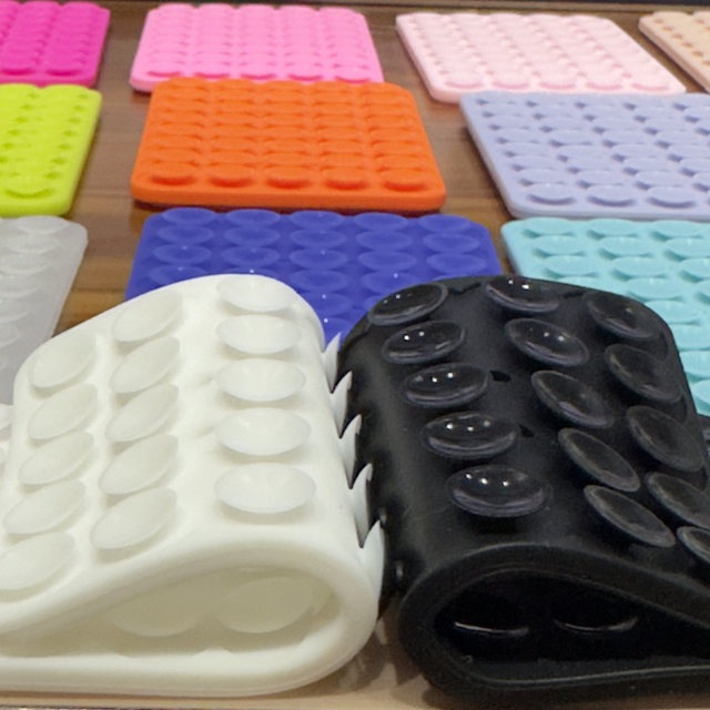 Double -sided silicone suction cup square mobile phone flat suction cup ...