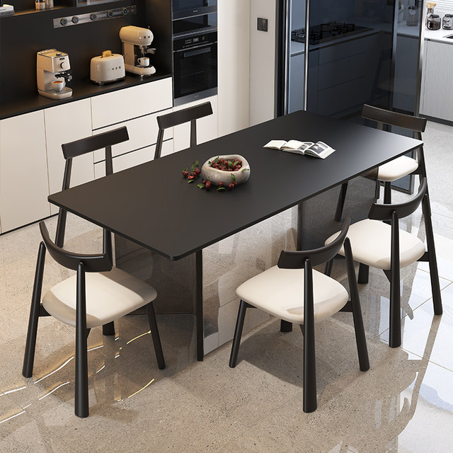 Suspended rock slab dining table and chair 25 years new small apartment ...