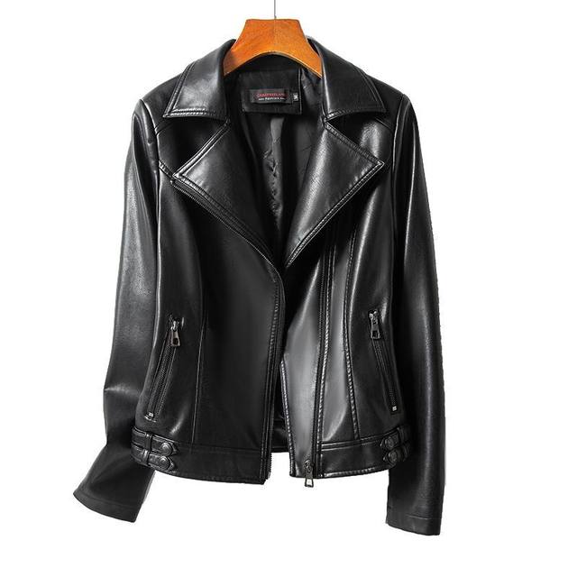 Haining genuine leather leather jacket for women with high-end small ...