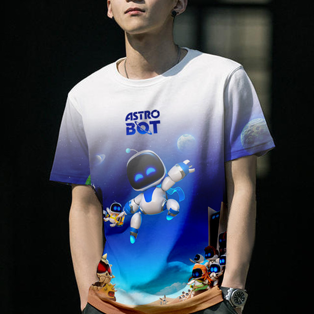 Astro Bot ps5 game peripherals Astro Bot quick-drying short-sleeved t ...