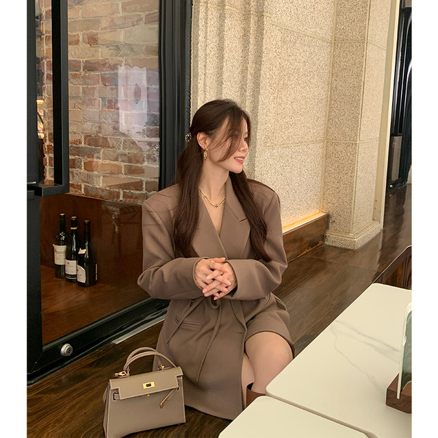 Special price! Retro strap suit jacket for women, spring and autumn ...