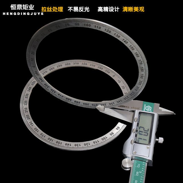 360 degree circular dial angle disc stainless steel round ruler disc ...