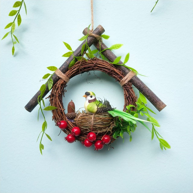Flower ring decorative wall pendant wall wall hanging living room room ...