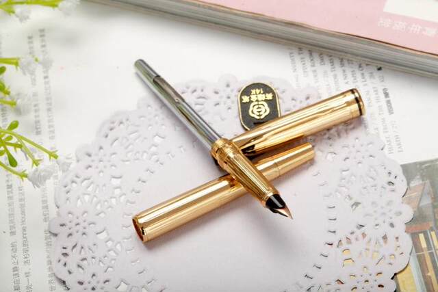 Genuine Hero 159 Golden Pen 90s Pen's Pen 12K Golden Striper Practice ...