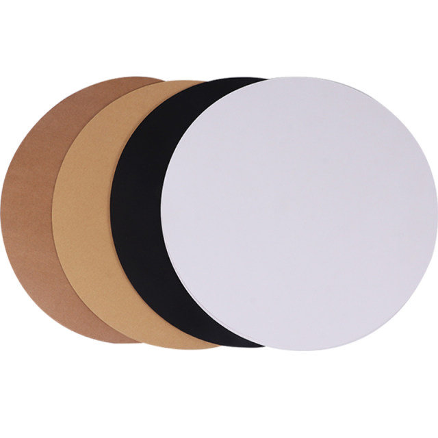 Round cardboard white cardboard black cardboard 25/29/36CM double-sided ...