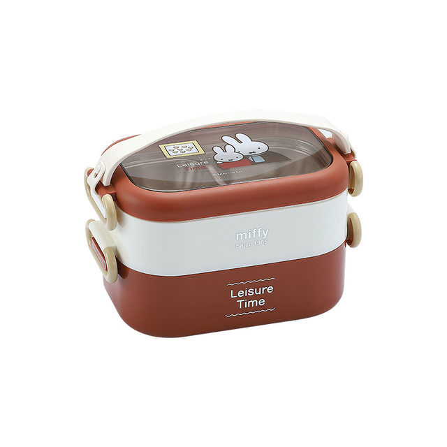 MIFFY Miffy 304 stainless steel single and double layer lunch box ...