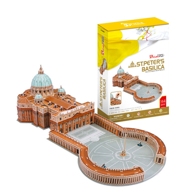 Le Cube 3D three -dimensional puzzle building paper model Vatican St ...