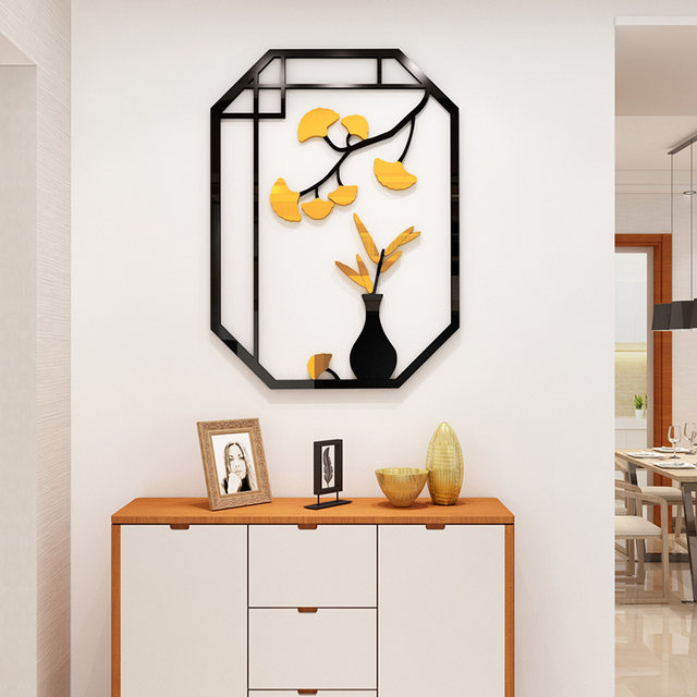 Nordic Elk Creative 3D Three-dimensional Wall Sticker New Chinese Style ...