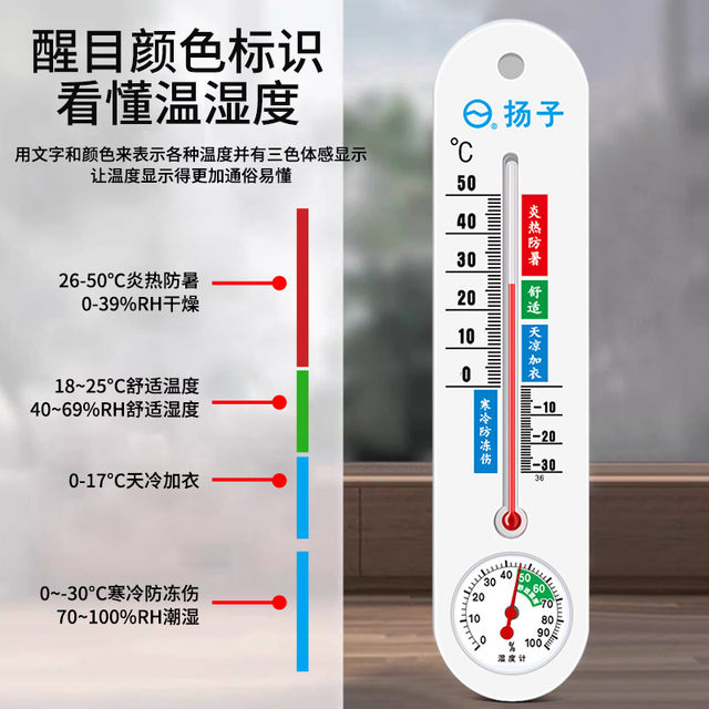Yangzi thermometer household indoor accurate wall-mounted room ...