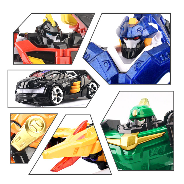 Mini Agent Team Super Dinosaur Power 2 Five-body Tyrannosaurus Rex Five ...
