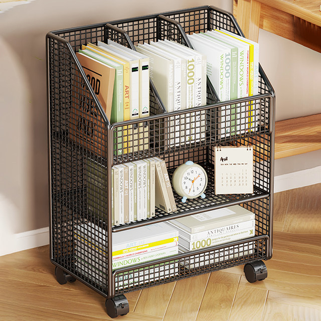 Bookshelf floor-standing storage rack home living room children's ...