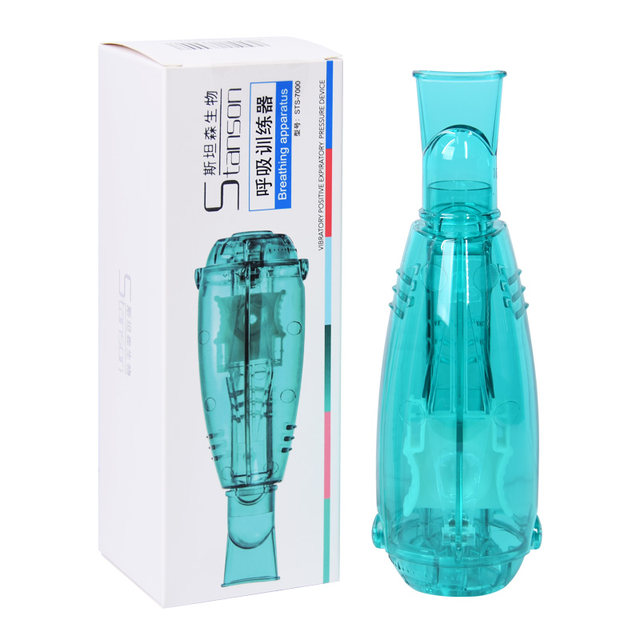 Respiratory training device lung function exercise medical vibration ...