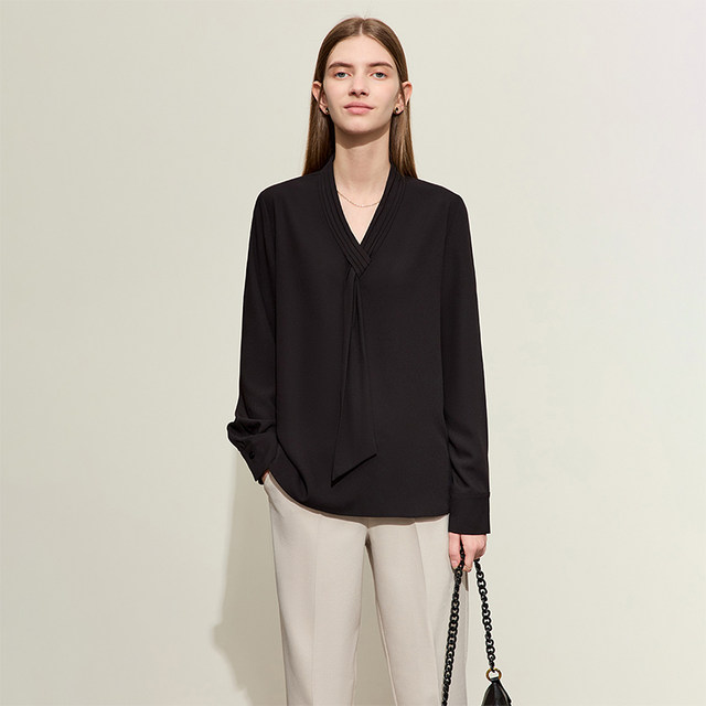 Amii Minimalist Chiffon Shirt for Women 2025 Summer New Commuter Style ...