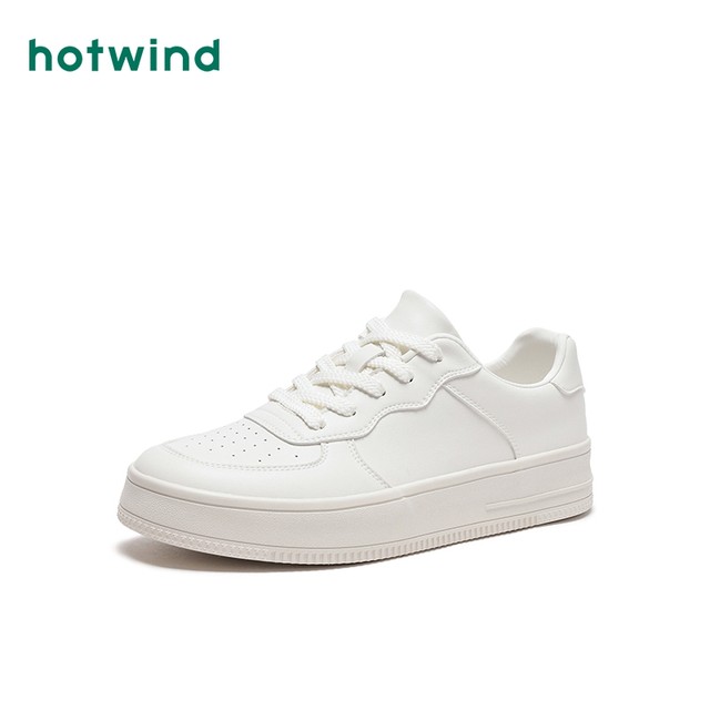 Hot men's shoes 24 autumn new men's fashion simple white shoes lace-up ...