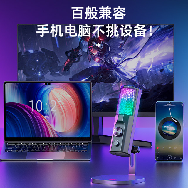 Titanium TSP206 Singer noise reduction computer game microphone e ...