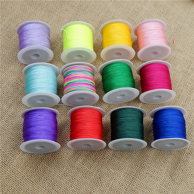 Handmade DIY beading thread Taiwan No. 71 jade thread 0.4mm extra fine ...