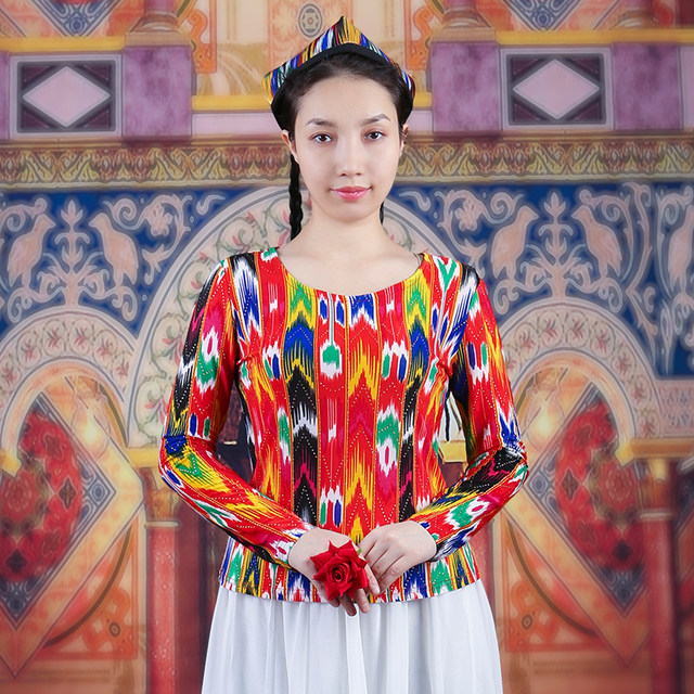 Xinjiang dance costumes, women's tops, ethnic style performance ...