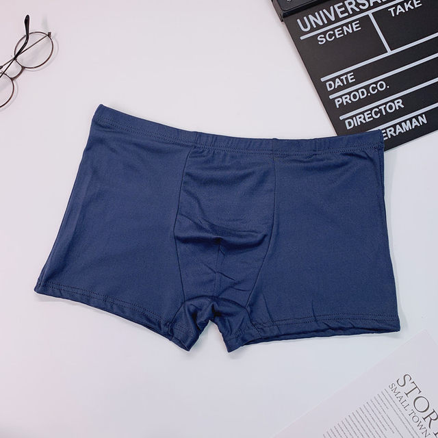 Men's solid color underwear, simple Korean version, black summer sexy ...