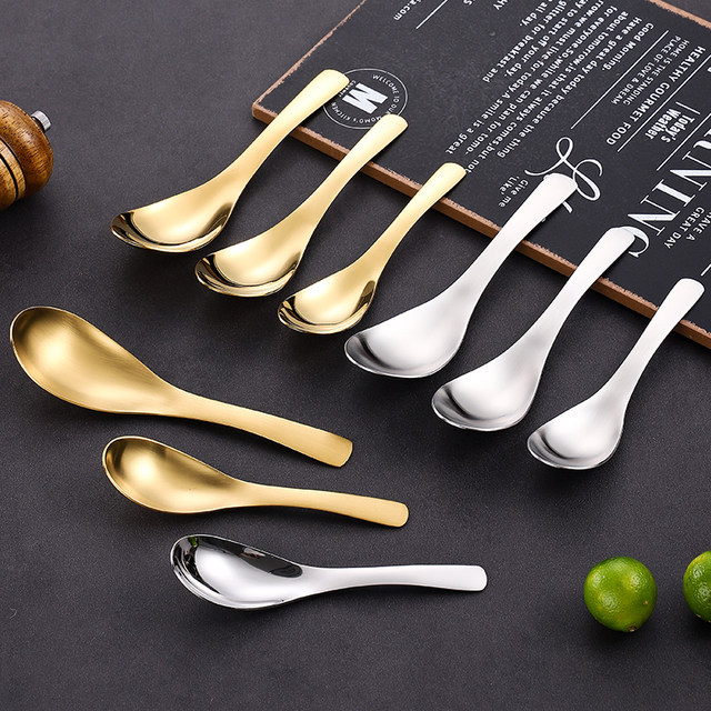 304 Stainless Steel Spoon Golden Earl Steak Tablet Stealing Commercial ...