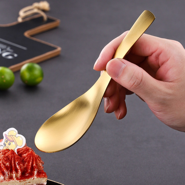 304 Stainless Steel Spoon Golden Earl Steak Tablet Stealing Commercial ...
