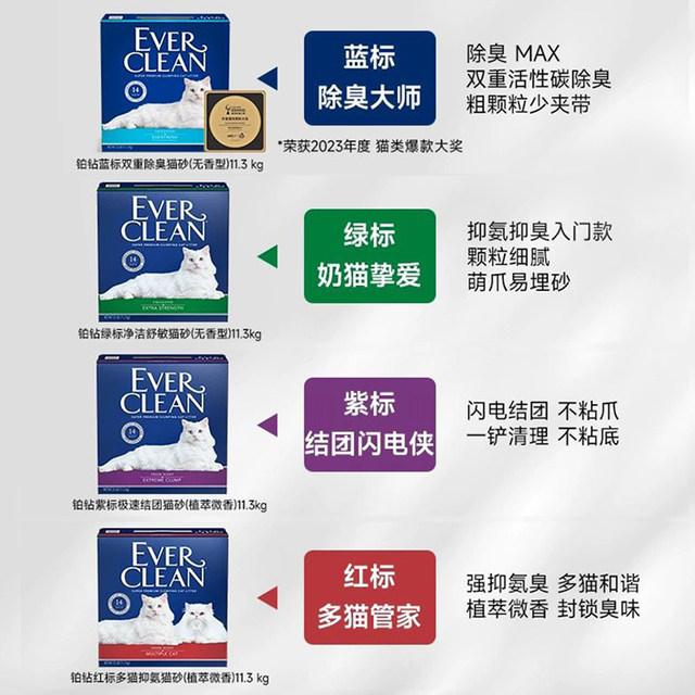 EverClean platinum diamond cat litter 10L bentonite activated carbon ...