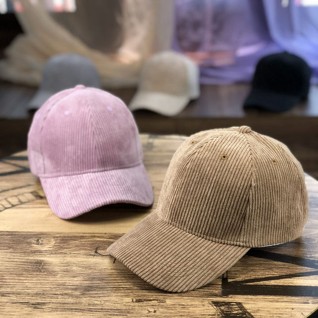 Hat women's 2025 new versatile solid color corduroy spring and autumn ...
