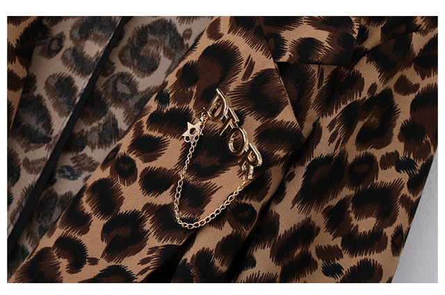 2025 spring and summer new style of sexy leopard print suit for women ...