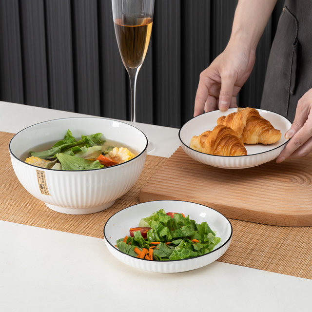 4 plates Nordic creative ceramic dishes tableware Internet celebrity ...