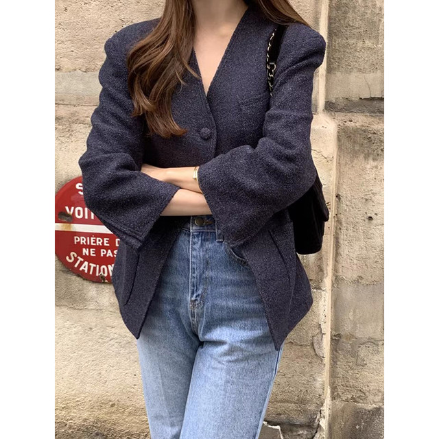 Liangliangjia One-button Long Sleeve Suit Jacket Women's Spring New ...