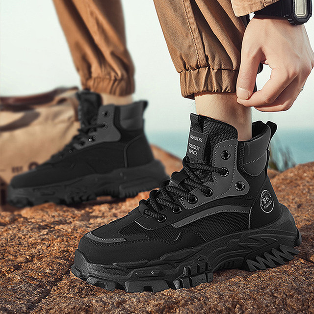 Winter large size men's shoes 45 plus velvet warm high -top cotton ...