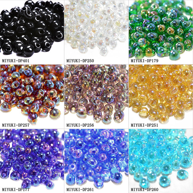 Miyuki Yuxing Japan imported DP water drop bead 3.4mm/5G necklace hand ...