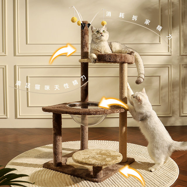 Cat climbing rack cat nest Cat tree all -in -one space cabin does not ...