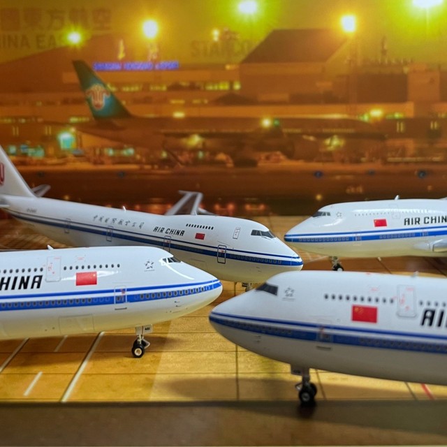 B747 Air China Aircraft Model Passenger Aircraft Non-assembled Military ...