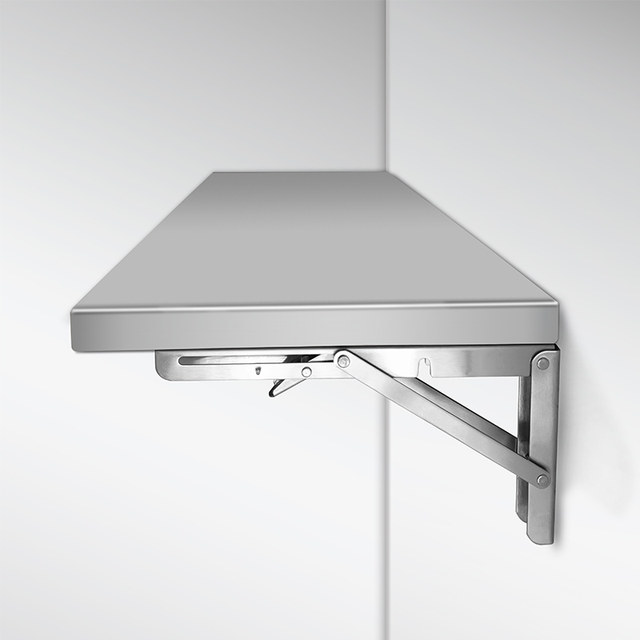 Customized 304 stainless steel wall folding table storage rack kitchen ...