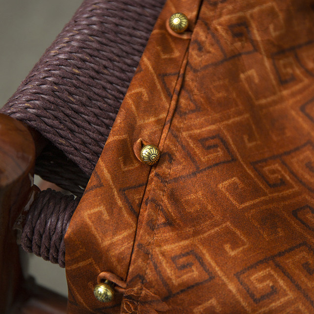 Silk art Silk fragrant cloud sao red cloud sao long top for women 100% ...