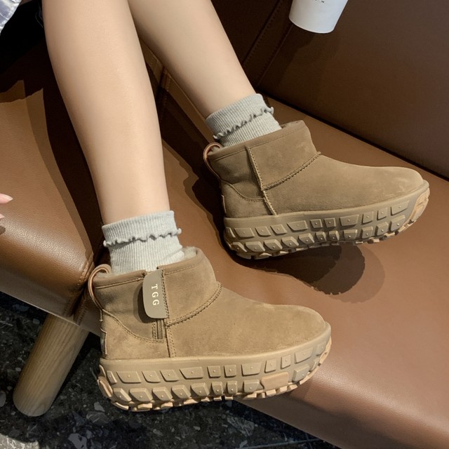 TGG Tuanguagua Snow Boots Women's 2025 New U plus velvet Warm Cold ...