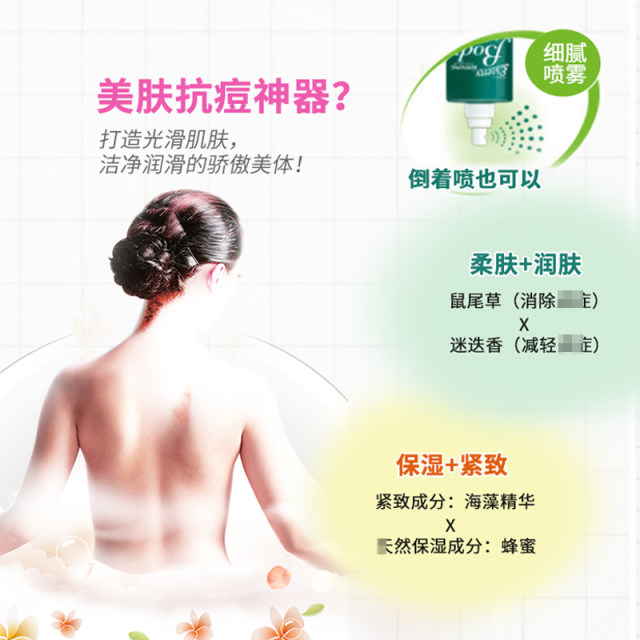 Japanese Sana Sana back acne spray, back acne marks, back mites, front ...