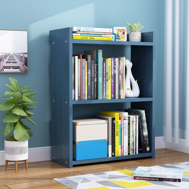 Bookstore landing small living room Simple shelves Children's simple ...