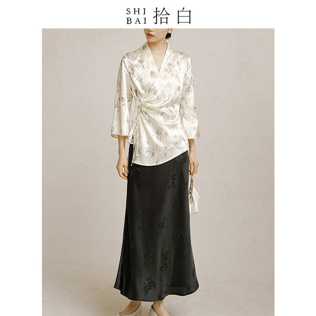 Shibai picking up white original Chinese top Chinese top national style ...