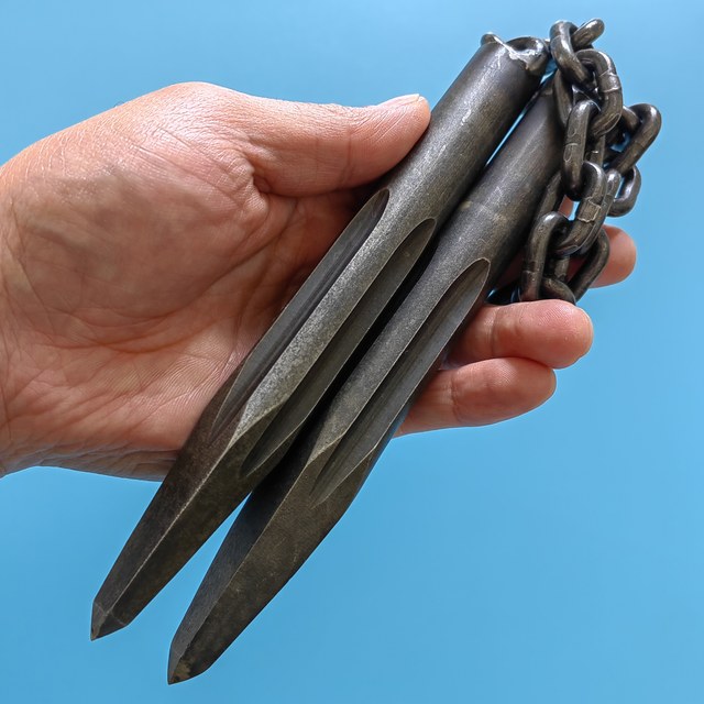Handmade solid spring steel nunchaku self-defense portable nunchaku ...