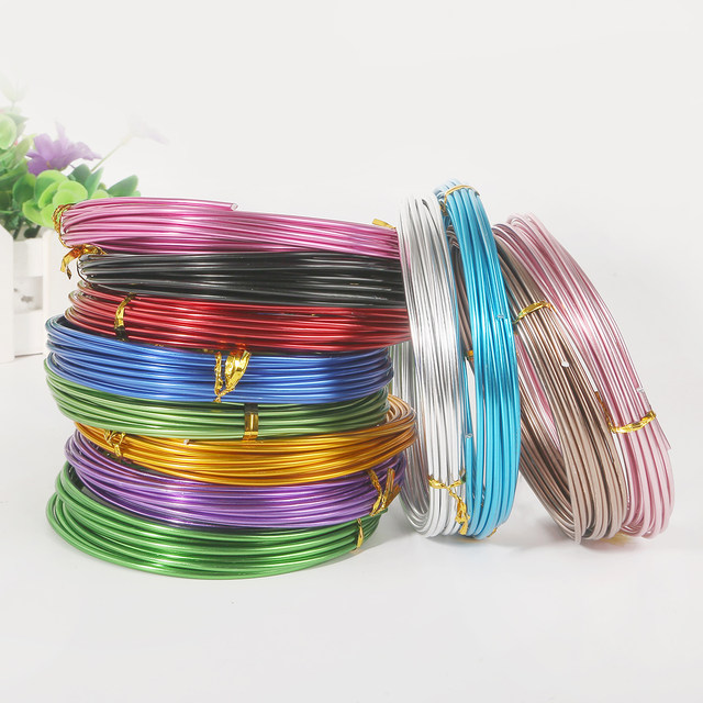Colorful 1-2.5mm soft aluminum wire, creative aluminum wire shaping ...