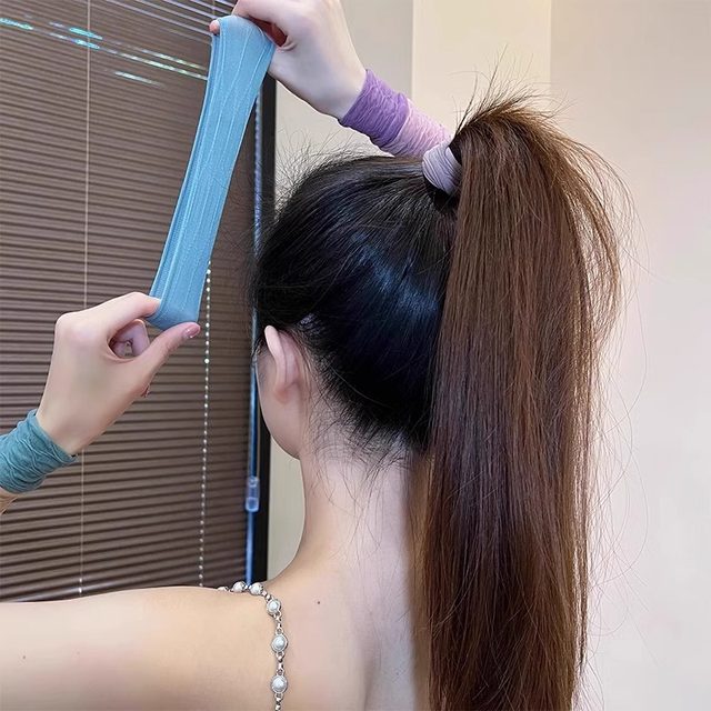 Facial mask hair band high ponytail headband 2024 new internet ...