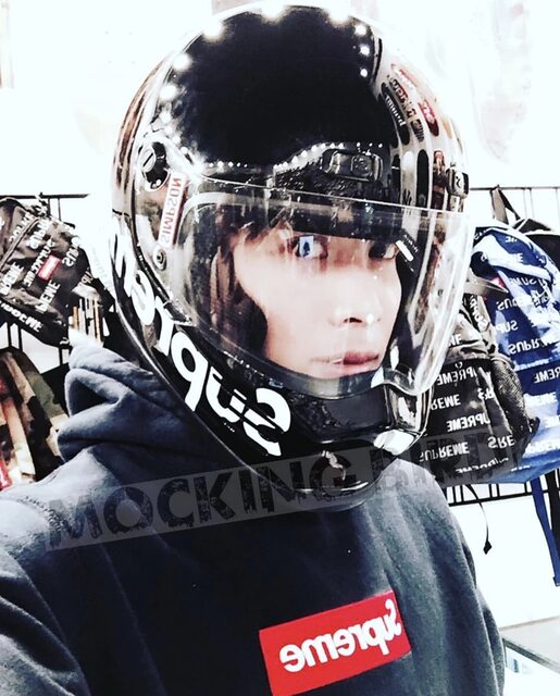 Trend Supreme Supreme helmet Male custom version Simpson motorcycle ...