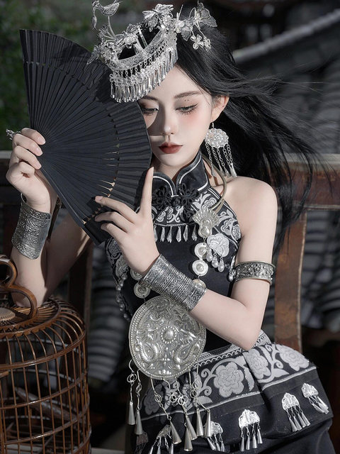 May Photography Original Clothing Gargams Fish Tail Skirt Miao Xinjiang ...