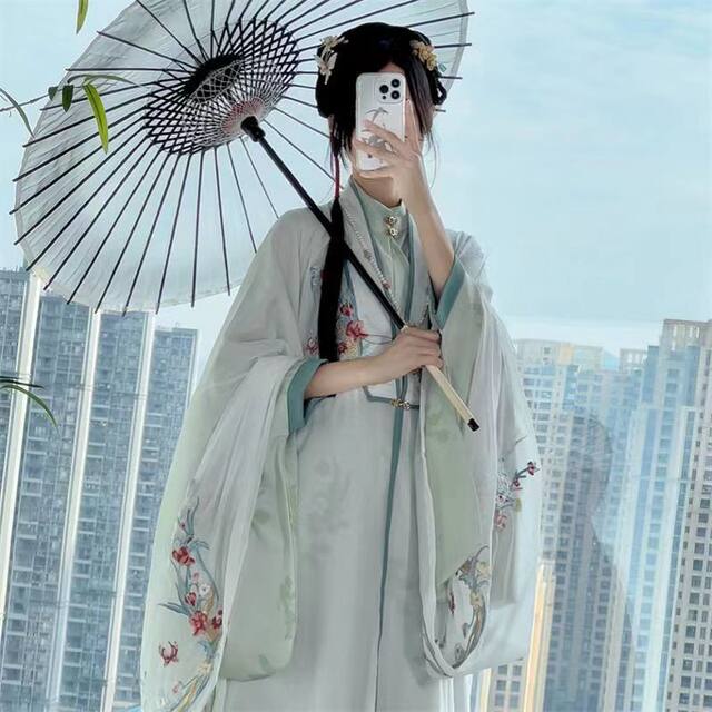 Authentic original Hanfu women's Ming Dynasty daily autumn and winter ...