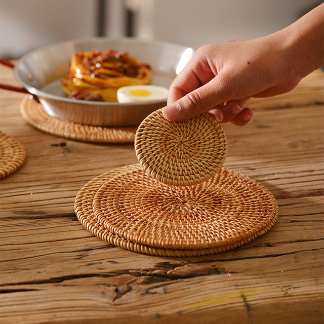 Insulation pads Coasters Placemat Coasters Weaving Nordic Insulation ...