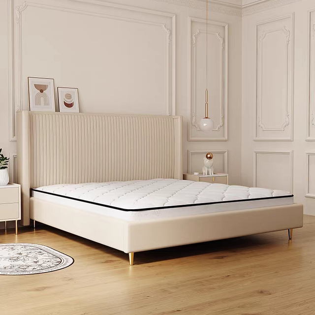 Net red bed creamy windy double bed light luxury master bed bed modern ...