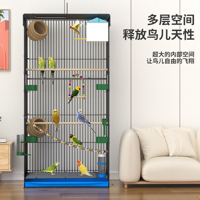 Bird Cage Large Luxury Large Breeding Bird Villa Cage Budgie Cage ...